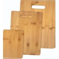 Bamboohomie Bamboo Wood Cutting Board Set for Kitchen, Set of 3 ...