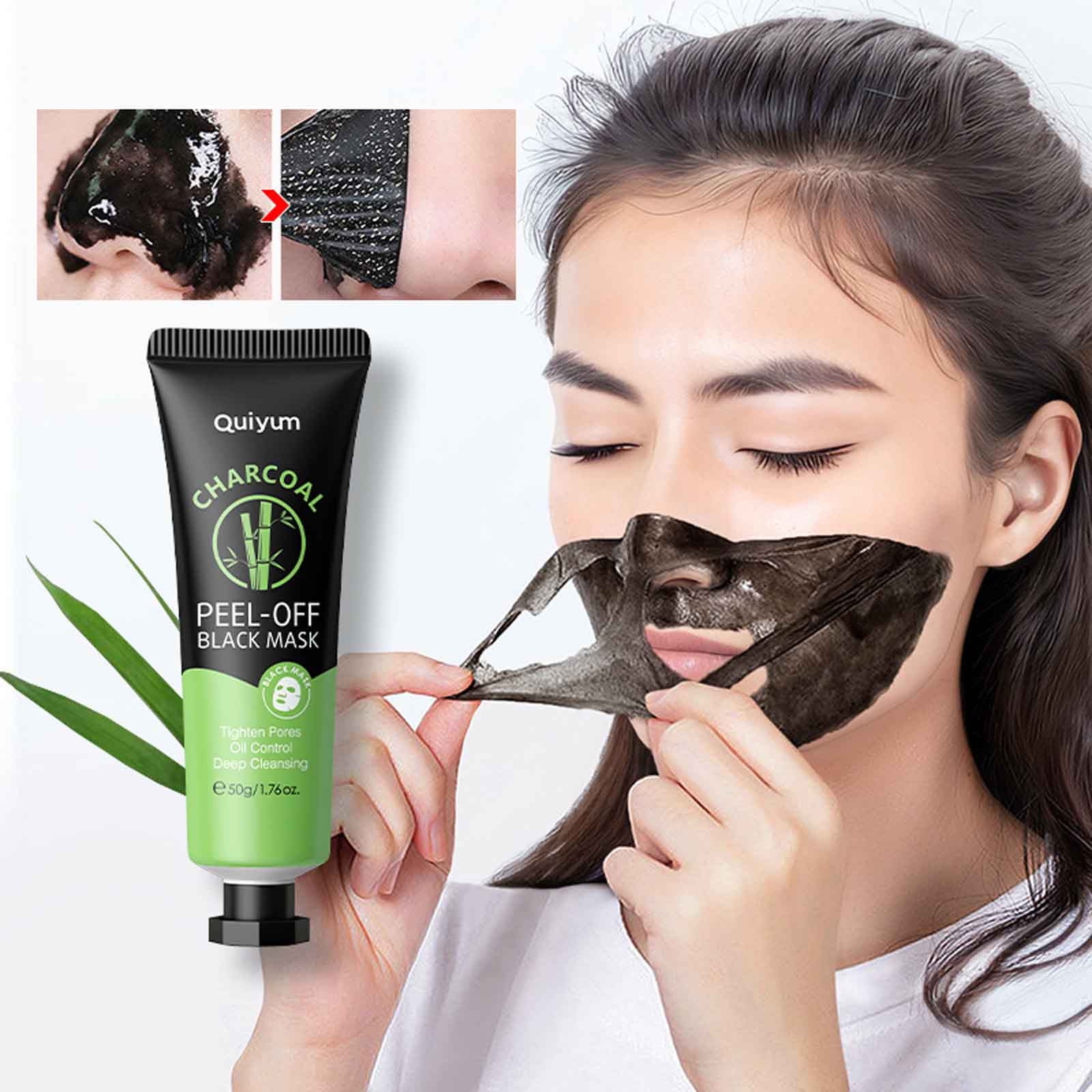 Bamboos Charcoal Tear Pull Mask 50g Boxed Clean Pore Nasal Paste Daub ...