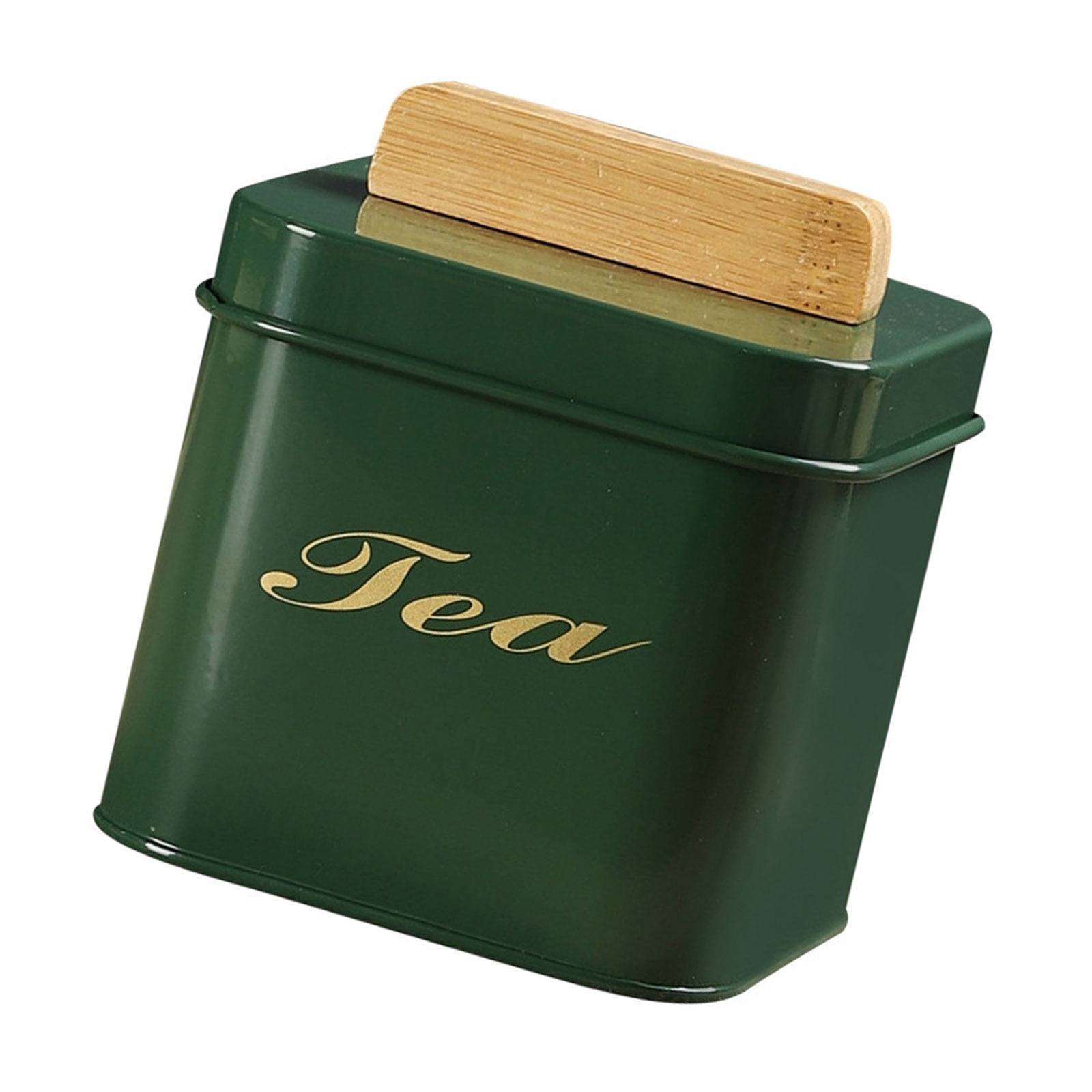 Bamboos Lid Coffee Teas Sugar Jar Practical Storage Canister with Sealed Lid Kitchen Counter ...