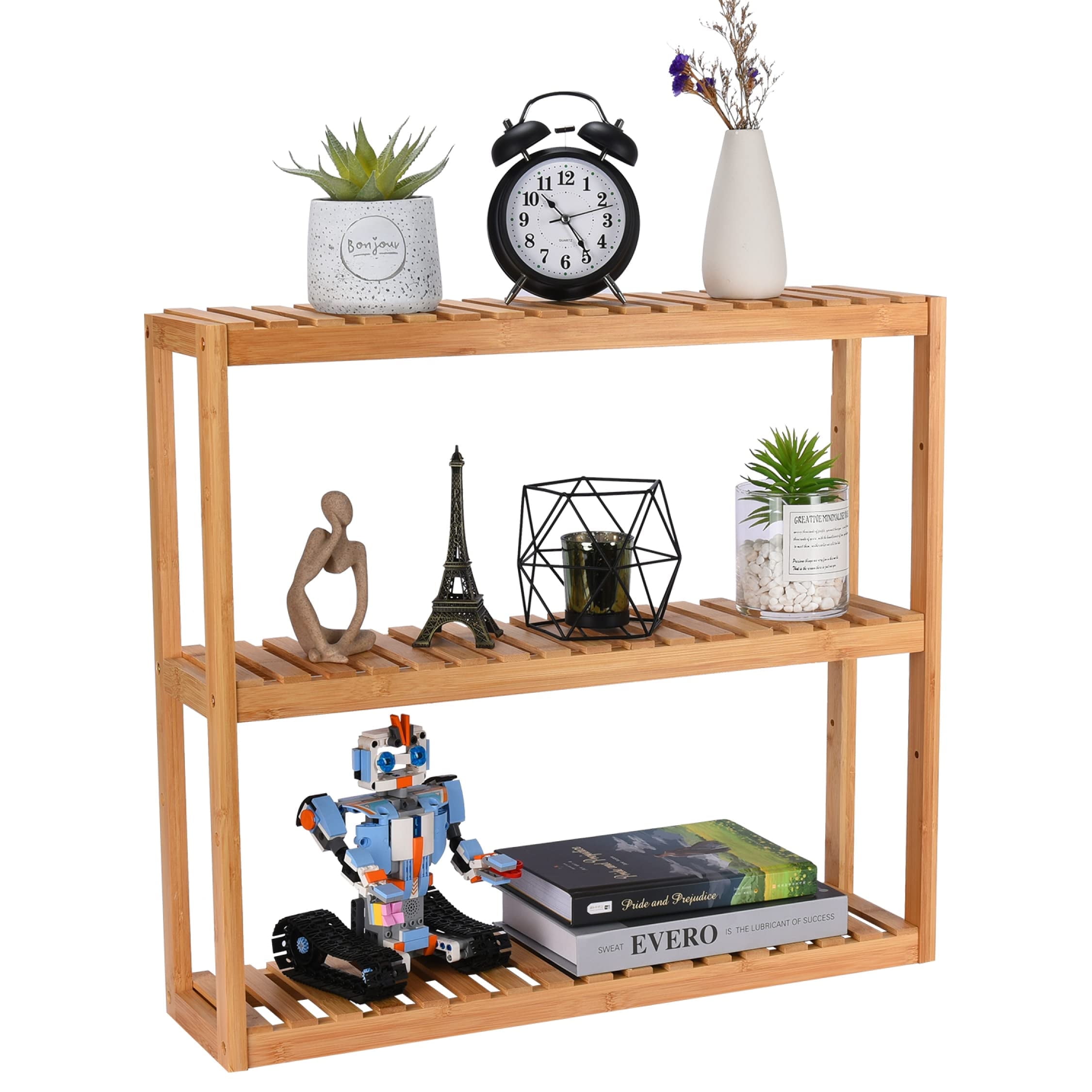 Bamodi Bamboo Bathroom 3 Tier Shelf - Multi-Shelves Bathroom Rack ...