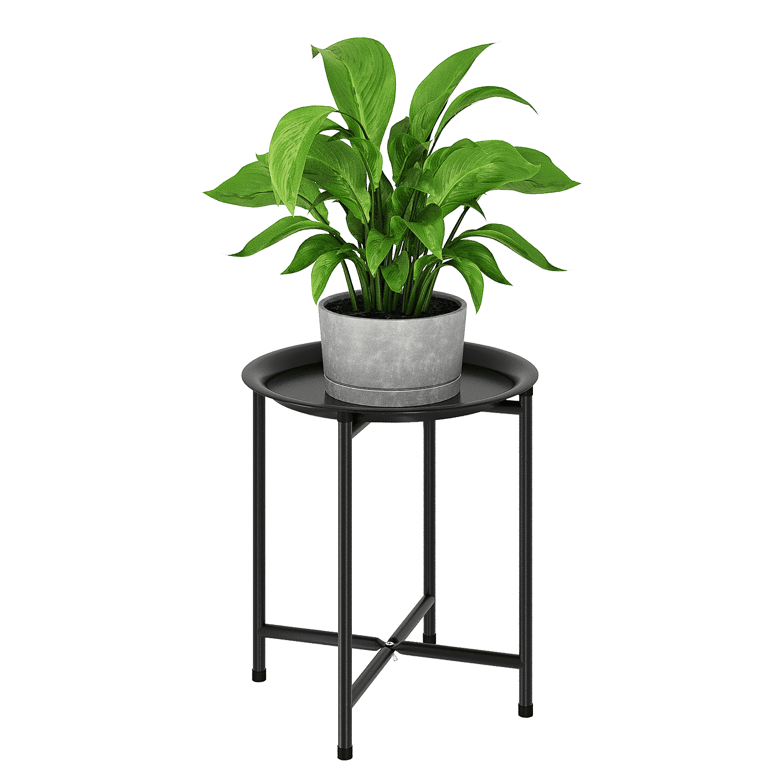 Bamworld Black Plant Stand Indoor Outdoor,Metal Plant Table for Large ...