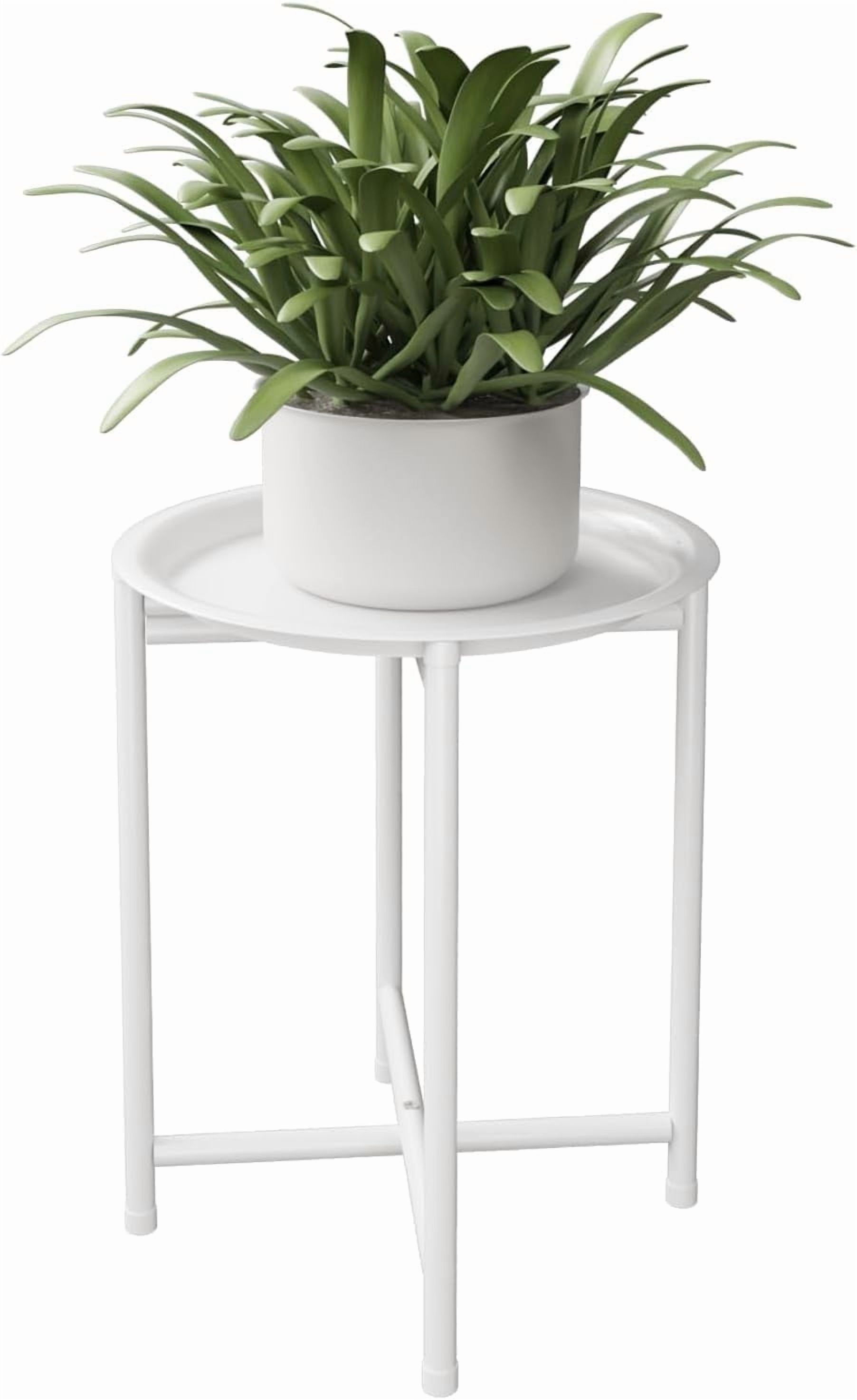Bamworld Corner Plant Stand Indoor Outdoor, Round Metal Flower Stand ...