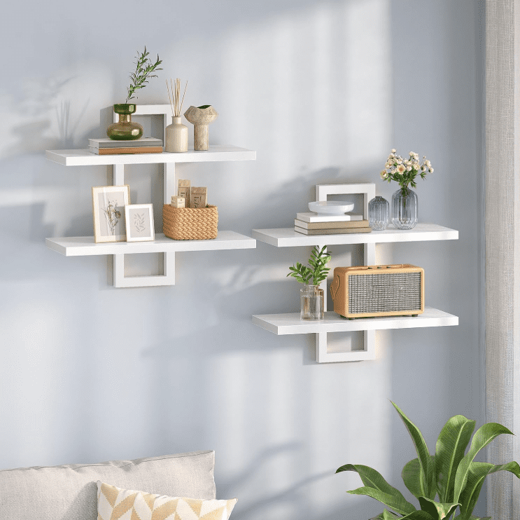 Bamworld Floating Shelves for Wall Planters for Indoor Plants Hanging ...