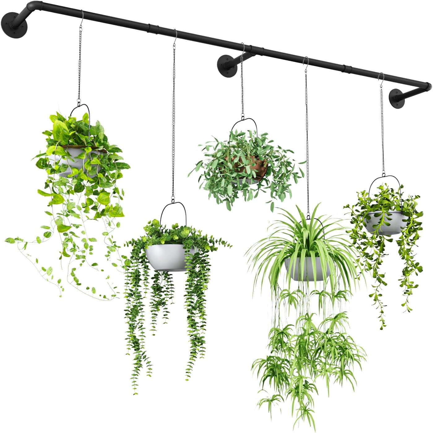 Bamworld Long Hanging Planters for Indoor Plants 73in Plant Hanger ...