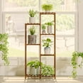 Bamworld Tall Plant Stand Indoor Corner Rack, Outdoor Wooden Flower ...