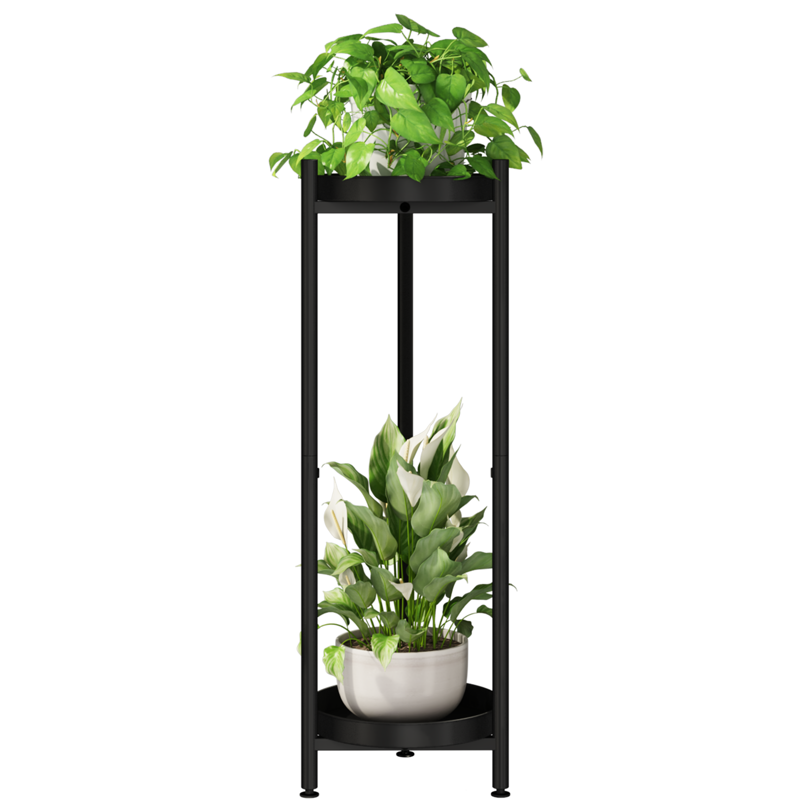 Convenience Concepts Graystone 31-inch 2 Tier Plant Stand, Weathered ...
