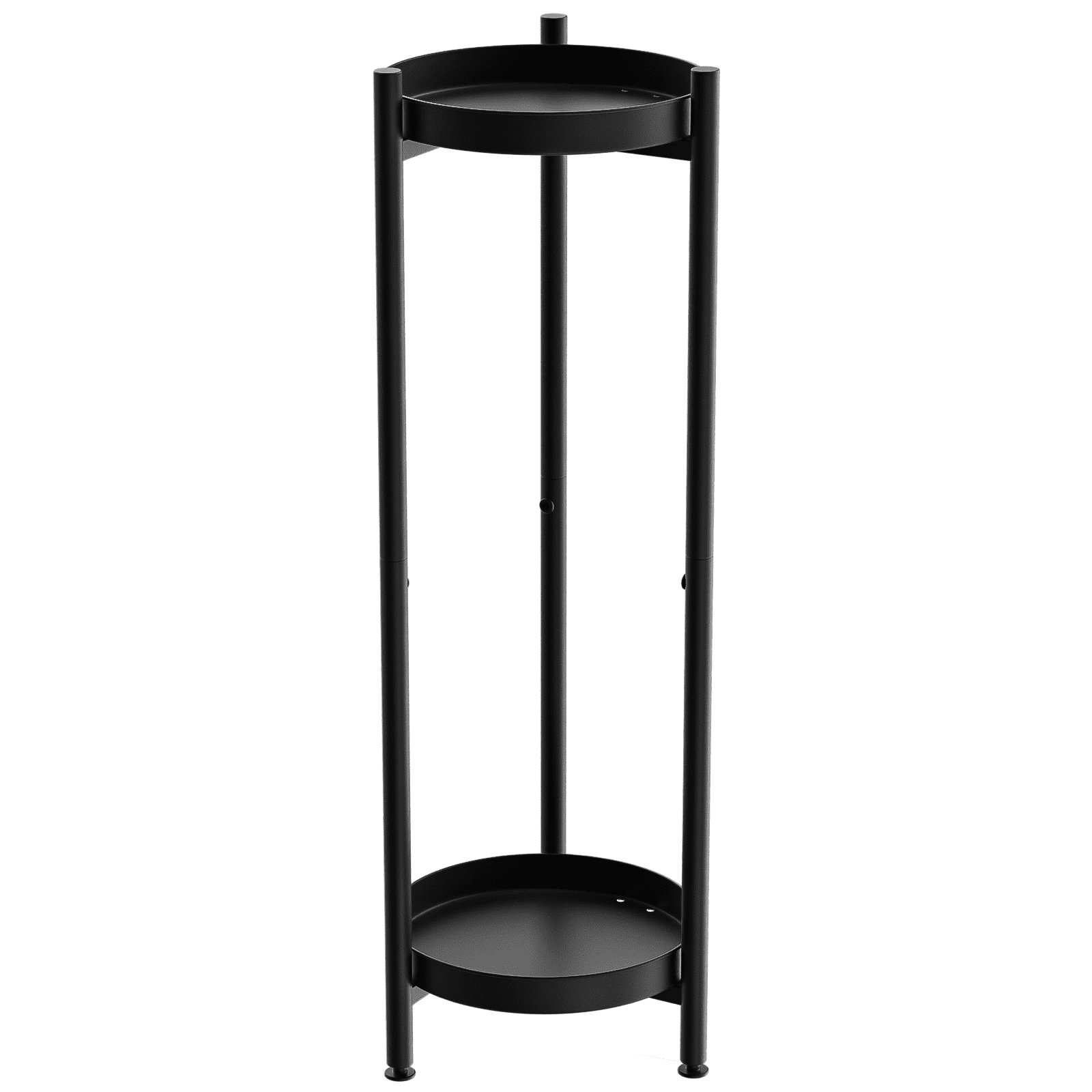 Bamworld Plant Stand Indoor Outdoor 2 Tier Metal Black for Plants ...