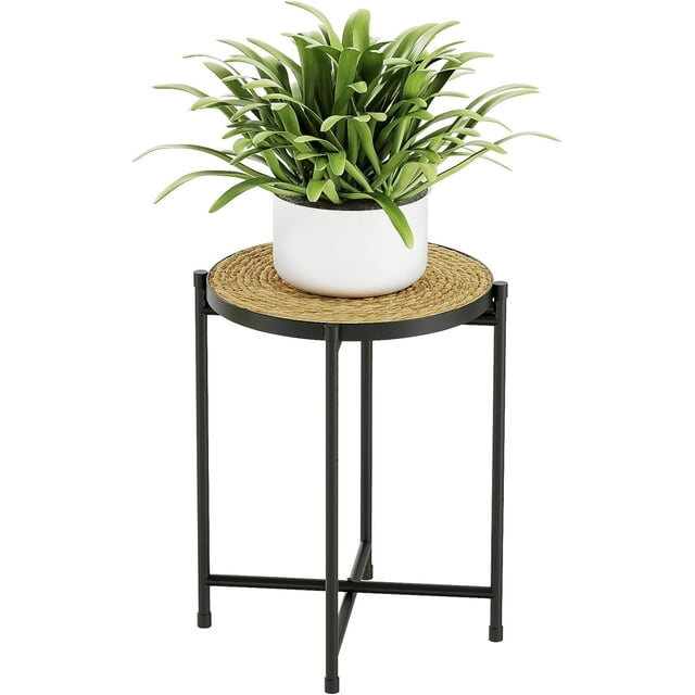 Bamworld Indoor/Outdoor Modern Metal Planter Side Table - Small Space ...