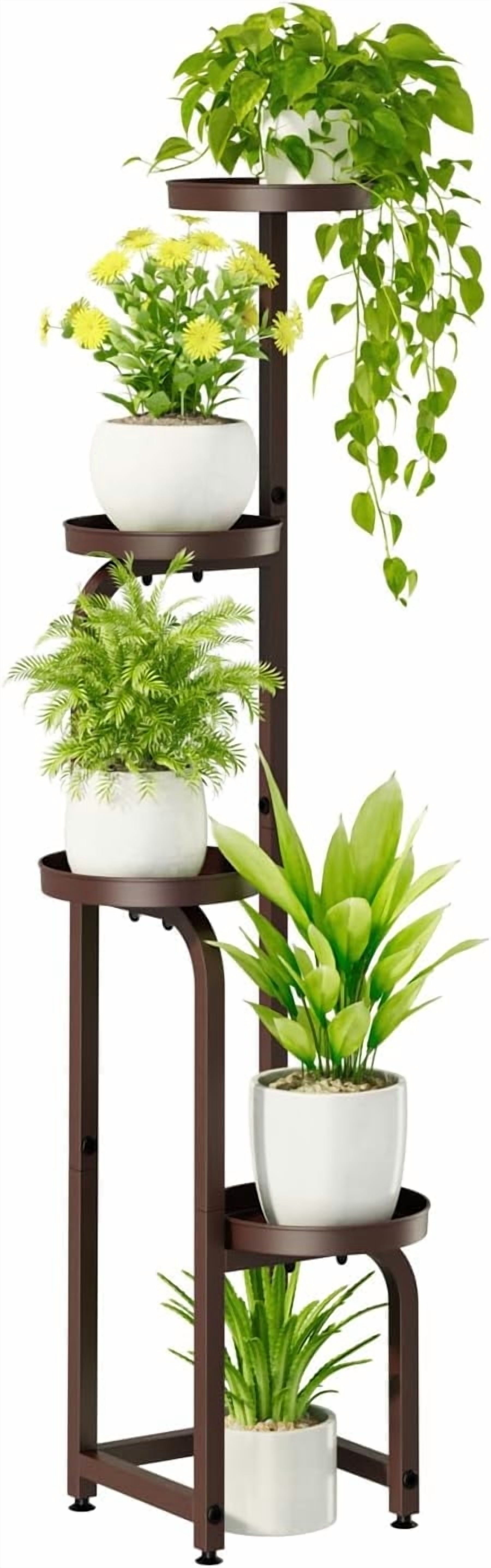 Bamworld Tall Plant Stand Indoor Outdoor, Corner Metal Flower Pot ...