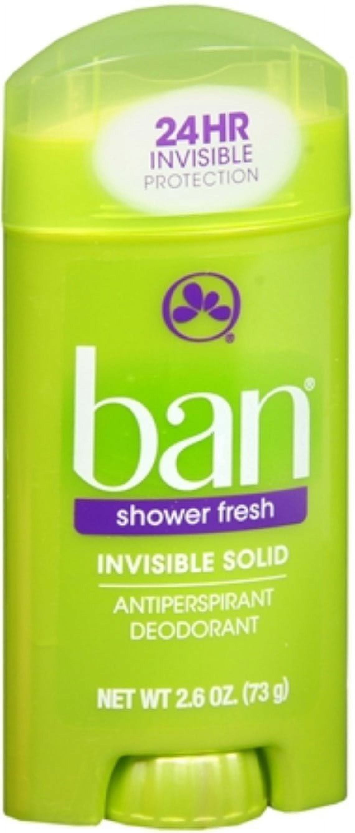 Ban, Anti-Perspirant Deodorant, Shower Fresh 2.60 oz, Pack of 2 ...