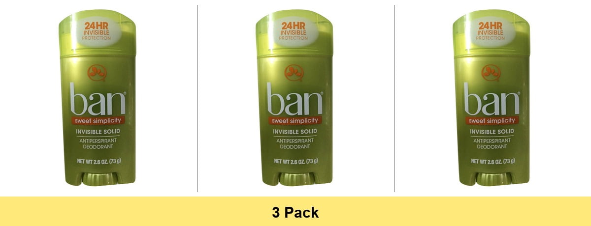 Ban Anti-Perspirant Deodorant Invisible Solid, Sweet Surrender 2.60 oz ...