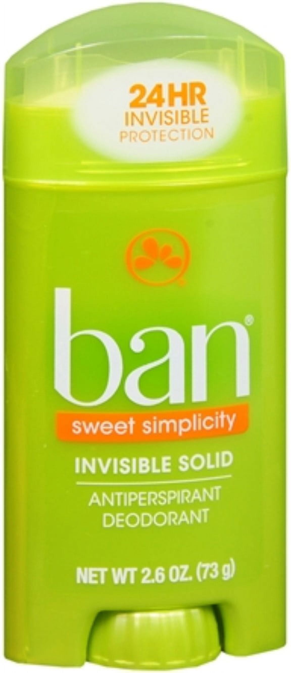 Ban Anti-Perspirant Deodorant Invisible Solid, Sweet Surrender 2.60 oz ...