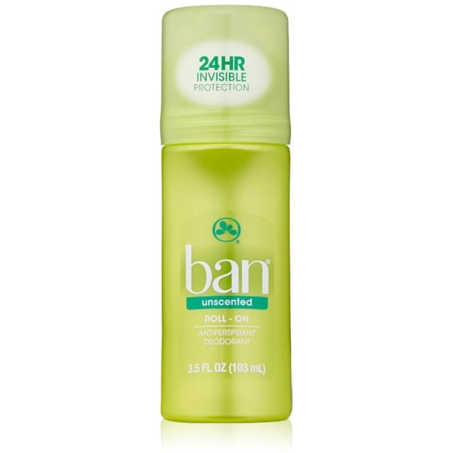Ban Anti-Perspirant Deodorant Original Roll-On Unscented 3.50 oz (Pack ...