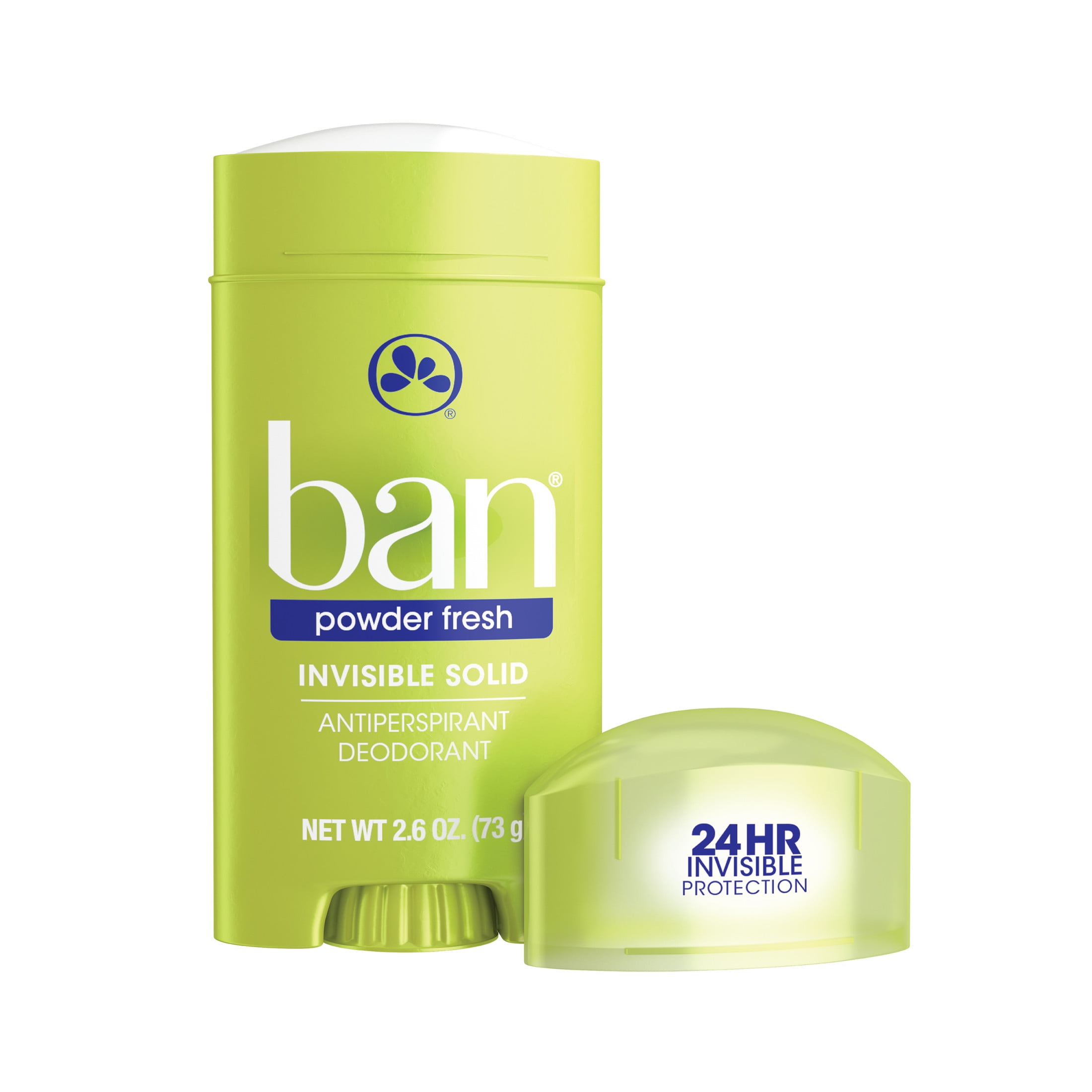 Ban Invisible Solid Antiperspirant Deodorant for Men and Women, Powder ...