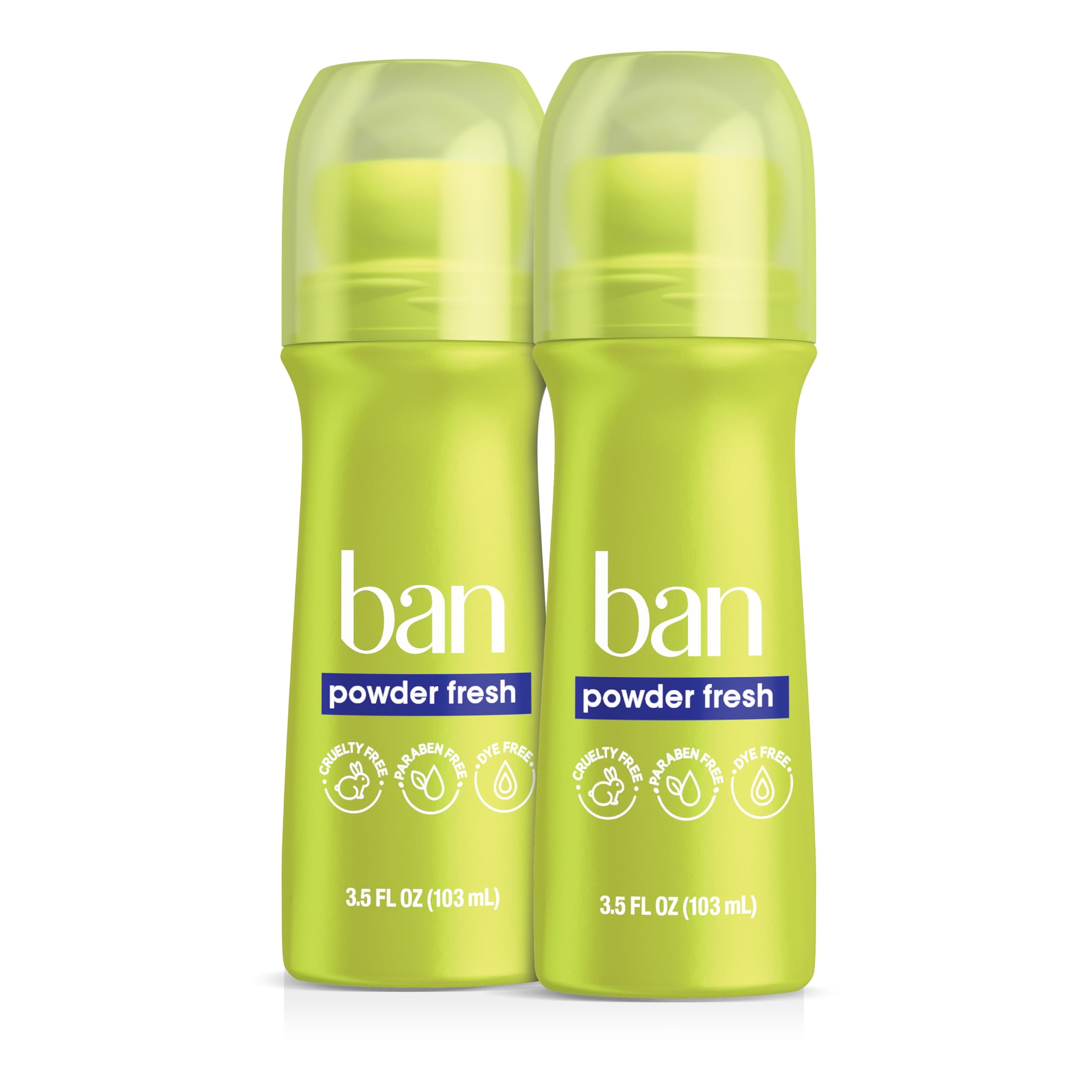 Ban Antiperspirant Deodorant, 3.5 oz, Powder Fresh Twin Pack - Walmart.com