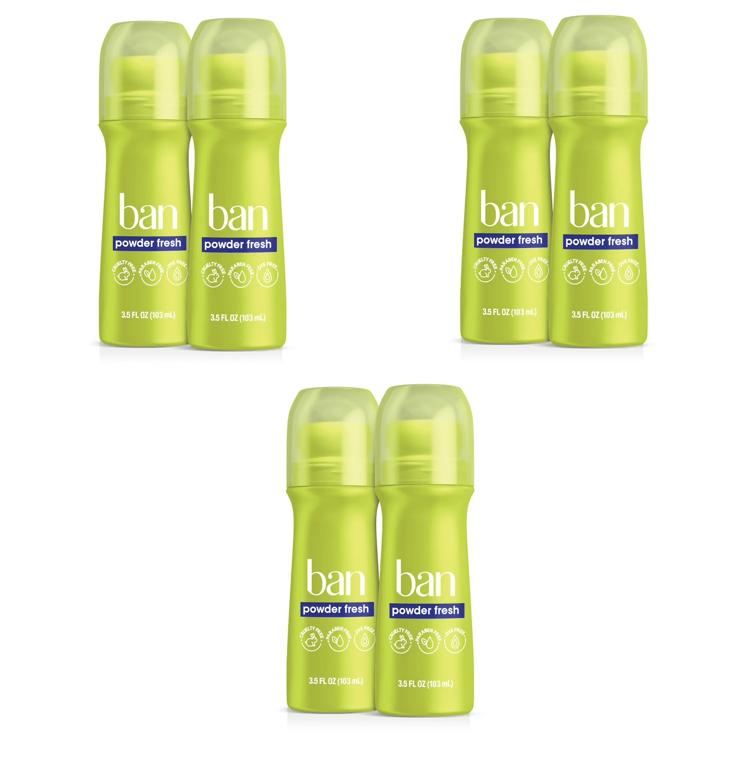 Ban Invisible Roll-On Antiperspirant Deodorant with 24 Hour Protection ...