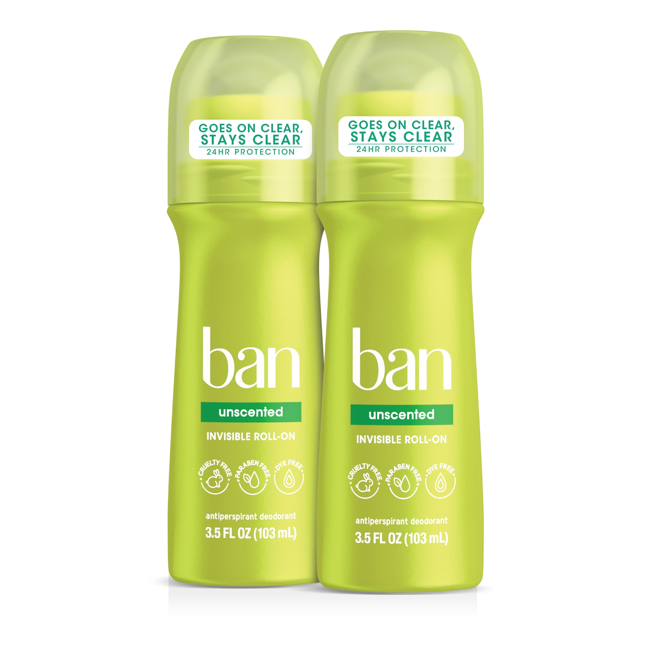 Ban Invisible Roll-on Antiperspirant Deodorant for Women and Men ...