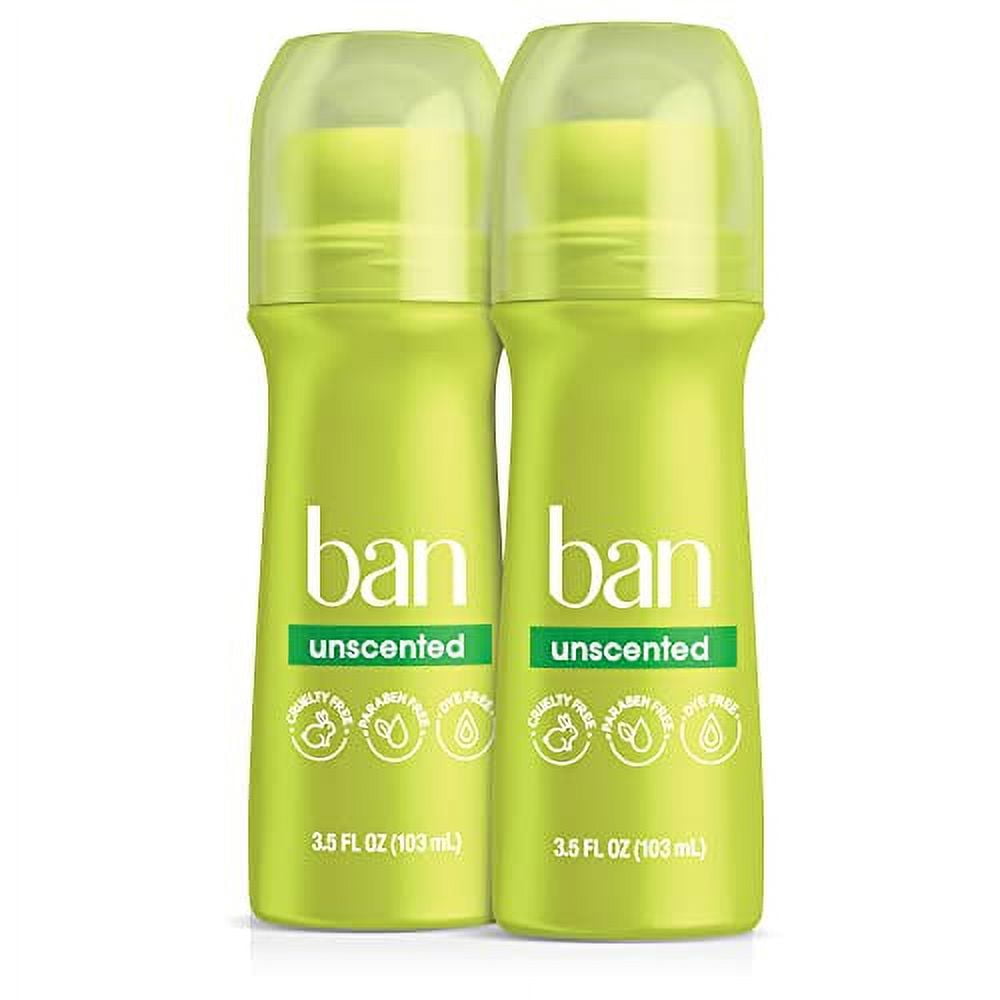 Ban Original Unscented 24-hour Invisible Antiperspirant, Roll-on ...