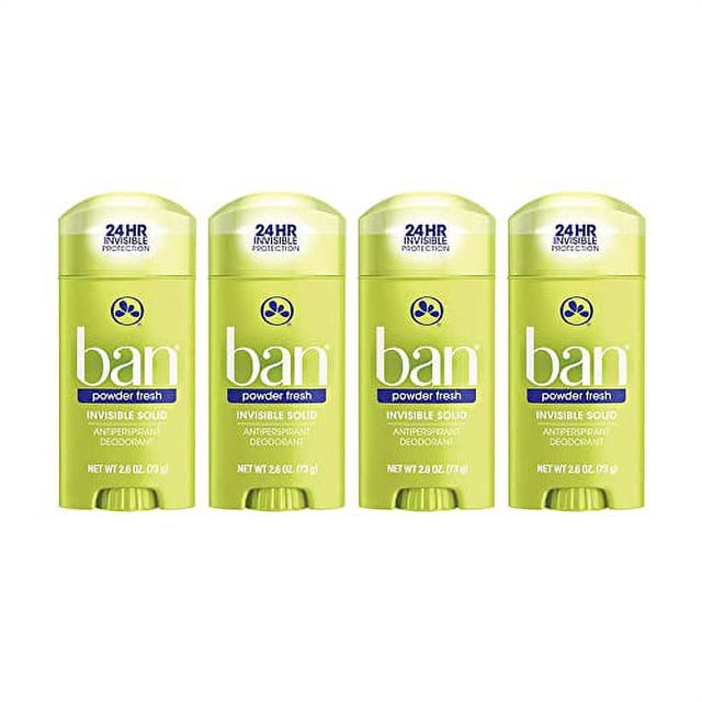 Ban Powder Fresh 24-hour Invisible Antiperspirant, 2.6oz Solid ...