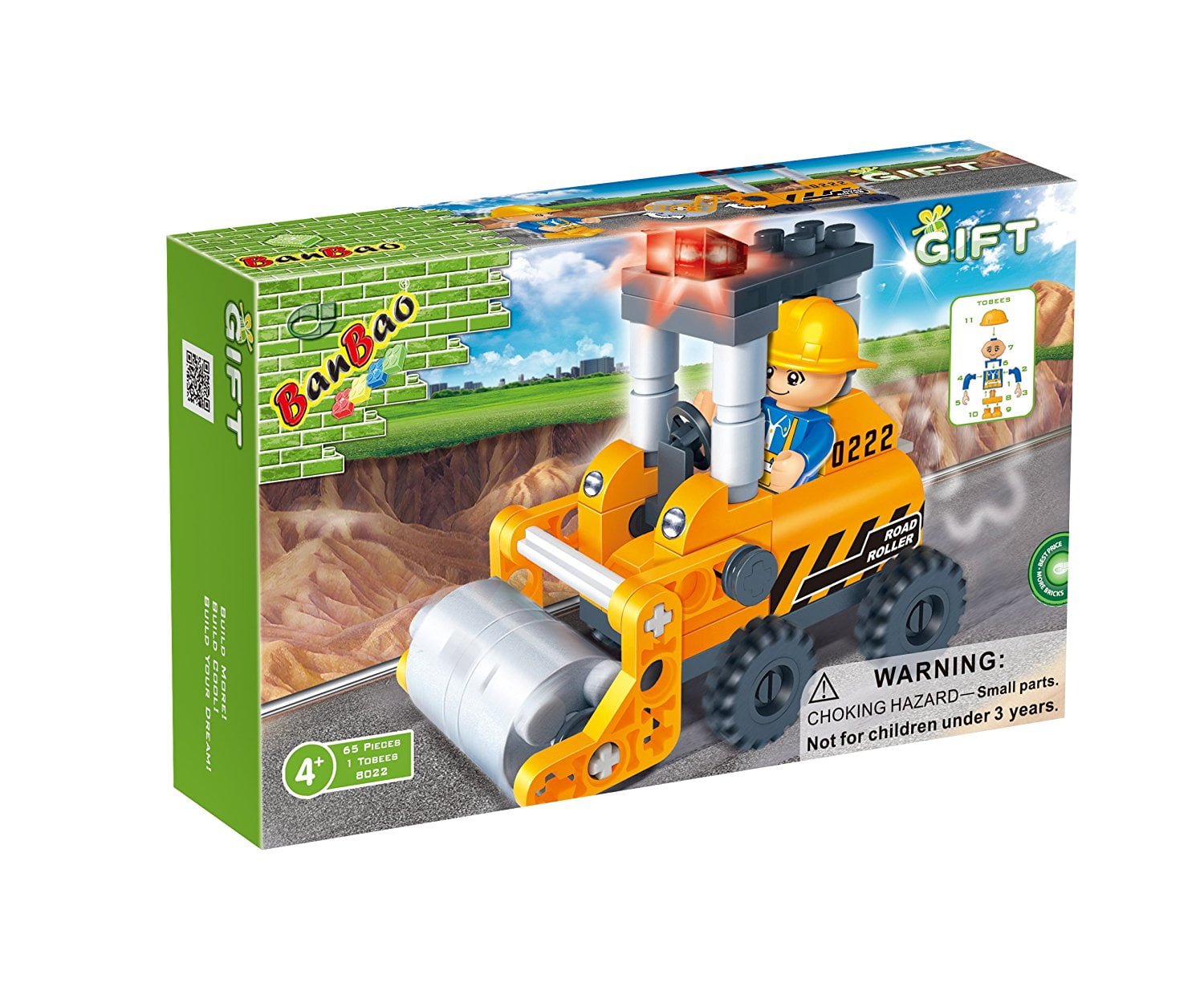 BanBao Cement Roller Building Set, 65-Piece - Walmart.com