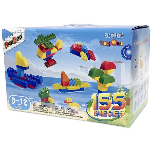 BanBao Young Ones Assorted Blocks, 155 Pieces - Walmart Business Supplies