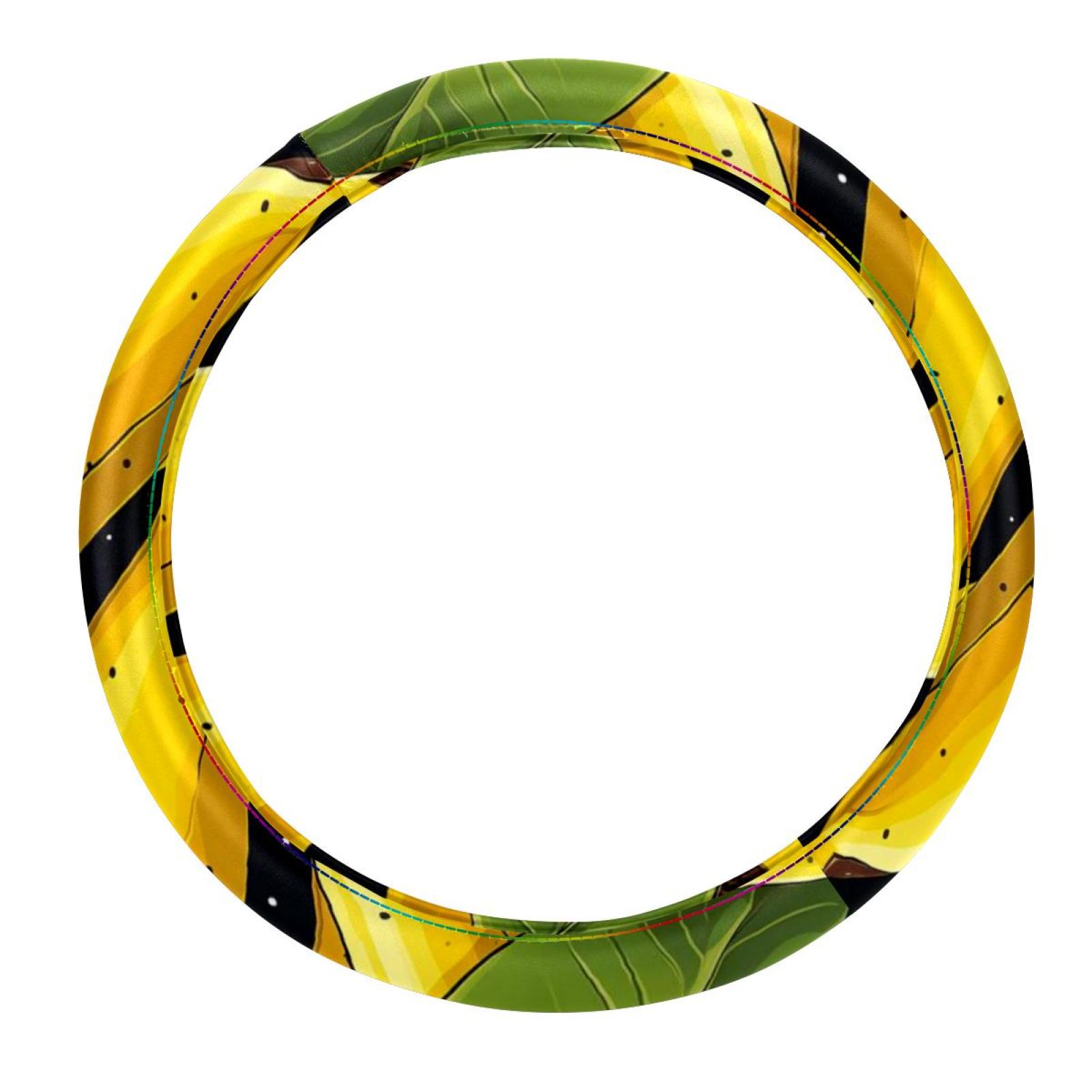 Banana 14.5 Inch Printing PVC Leather Car Wheel Cover Steering Wheel ...