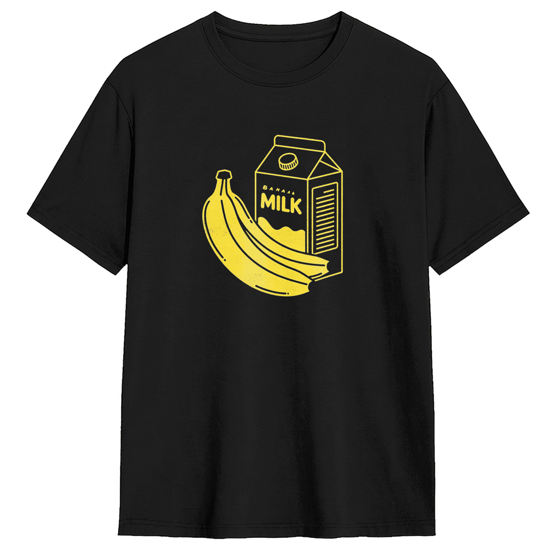 Banana And Milk Carton Retro Graphic Tee for Men and Women, Fun BBQ ...