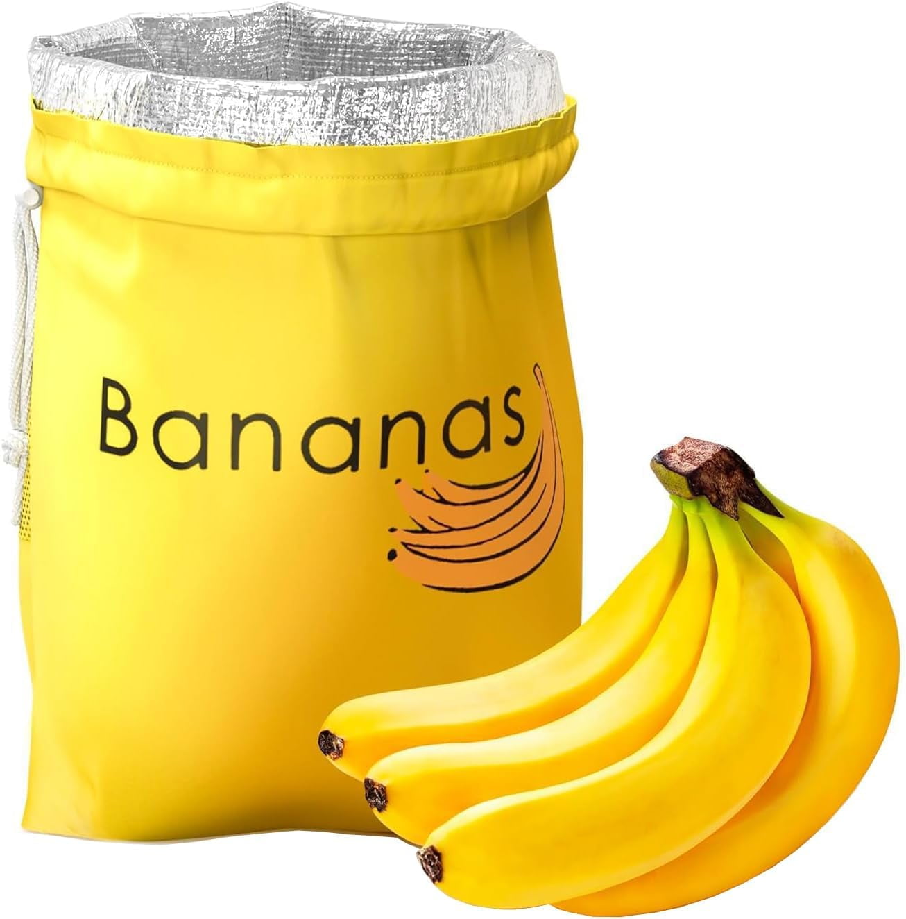 Banana Bag To Keep Bananas Fresh Longer - 13.8 x 11 Inch Reusable ...