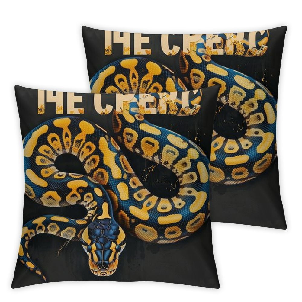Banana Ball Python Design and Noodle Reptile Designs Throw Pillowcase - Walmart.com
