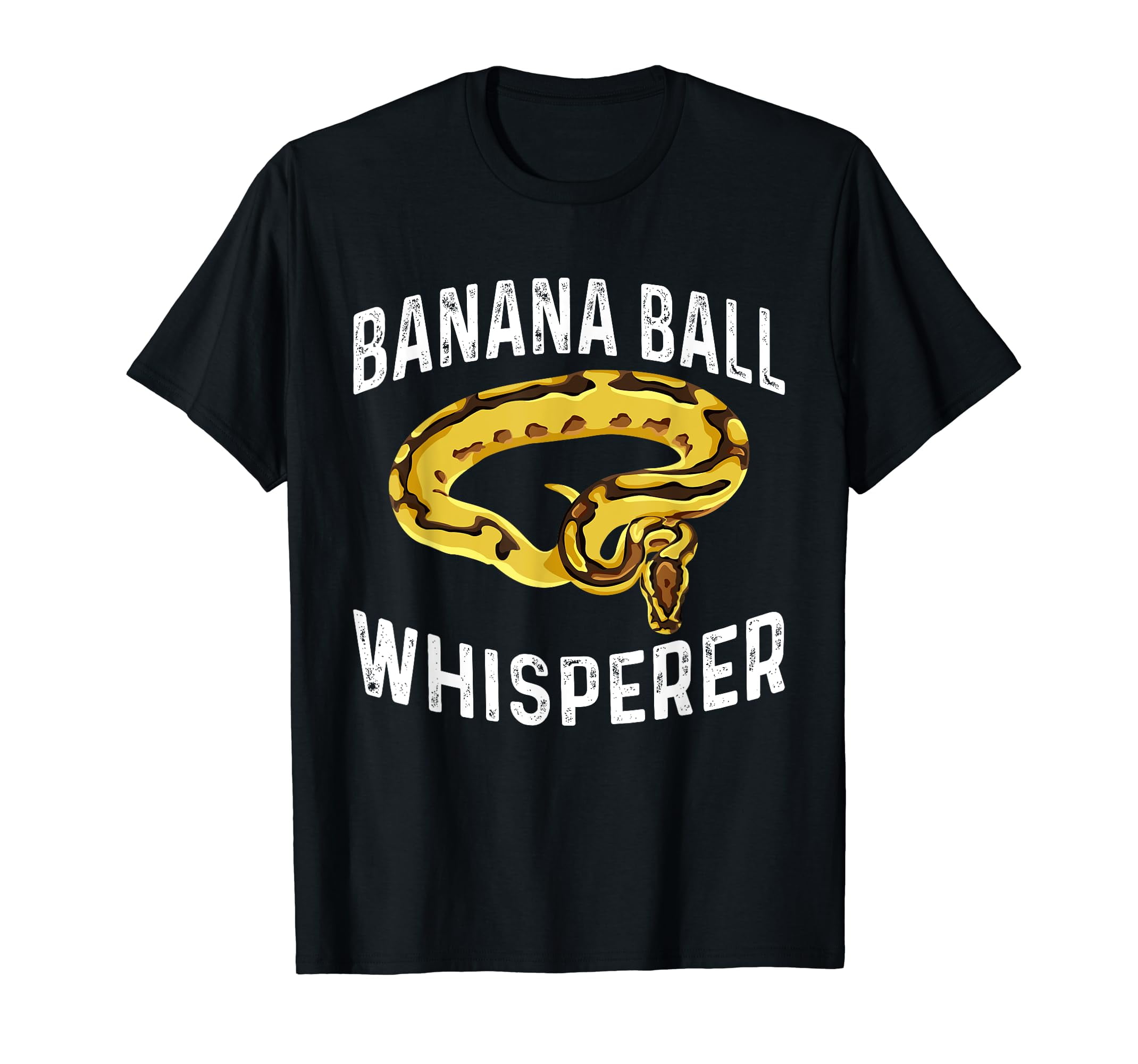 Banana Ball python Whisperer Black T-Shirt - Walmart.com