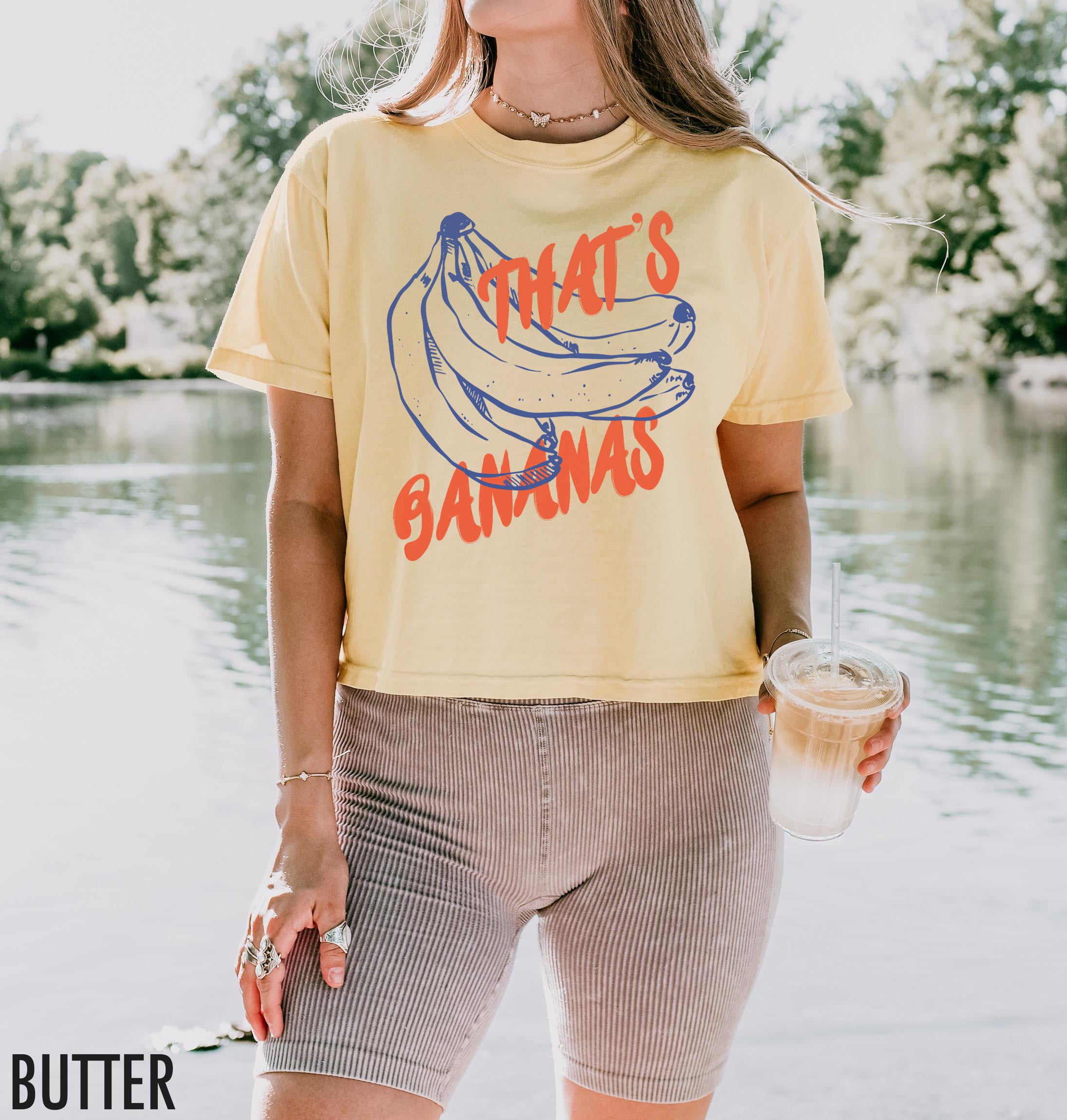 Banana , Banana Shirt, Bananas Cropped Tee, Funny Fruit Shirt ...
