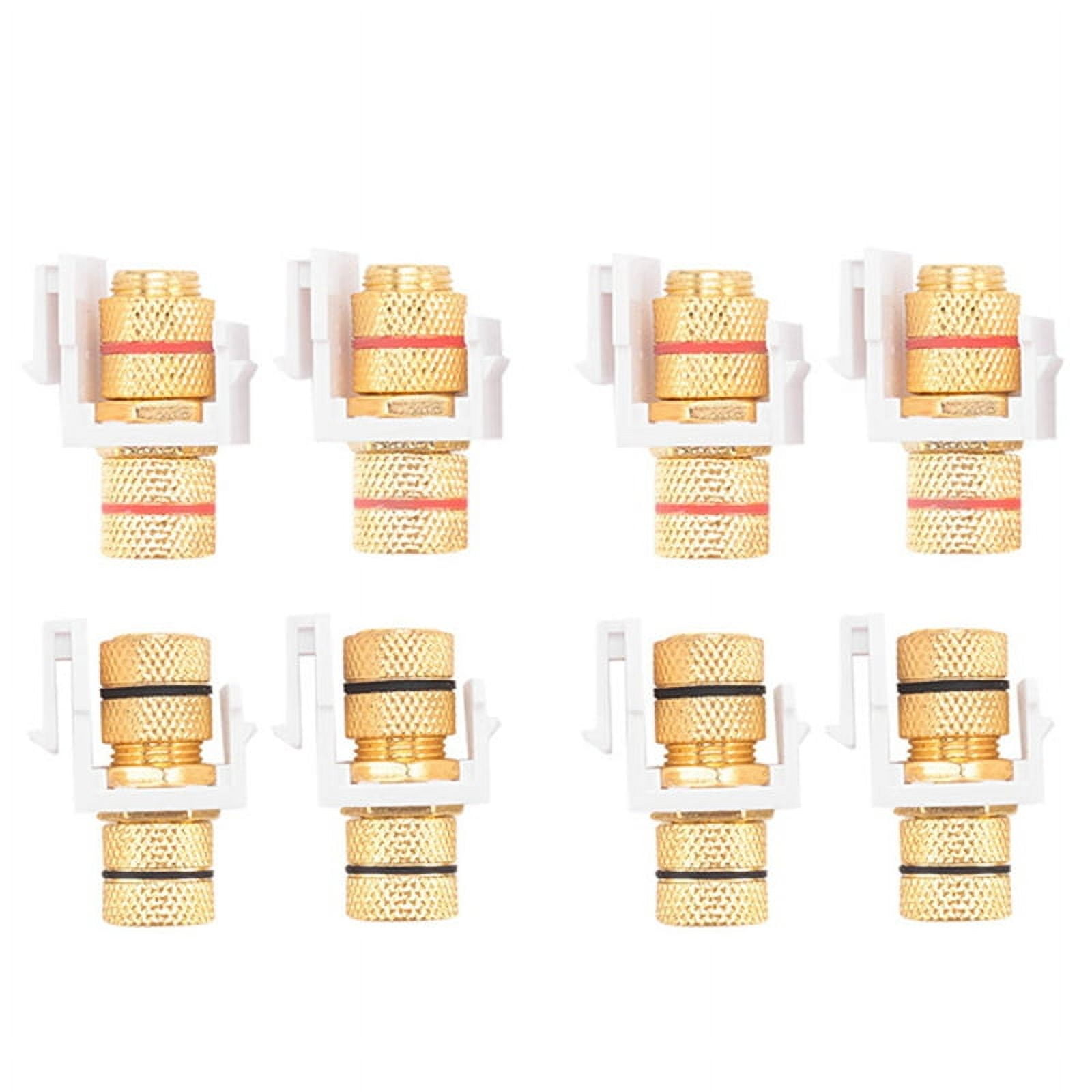 Banana Binding Post Insert with Black & Red Rings, Screw Type Audio ...