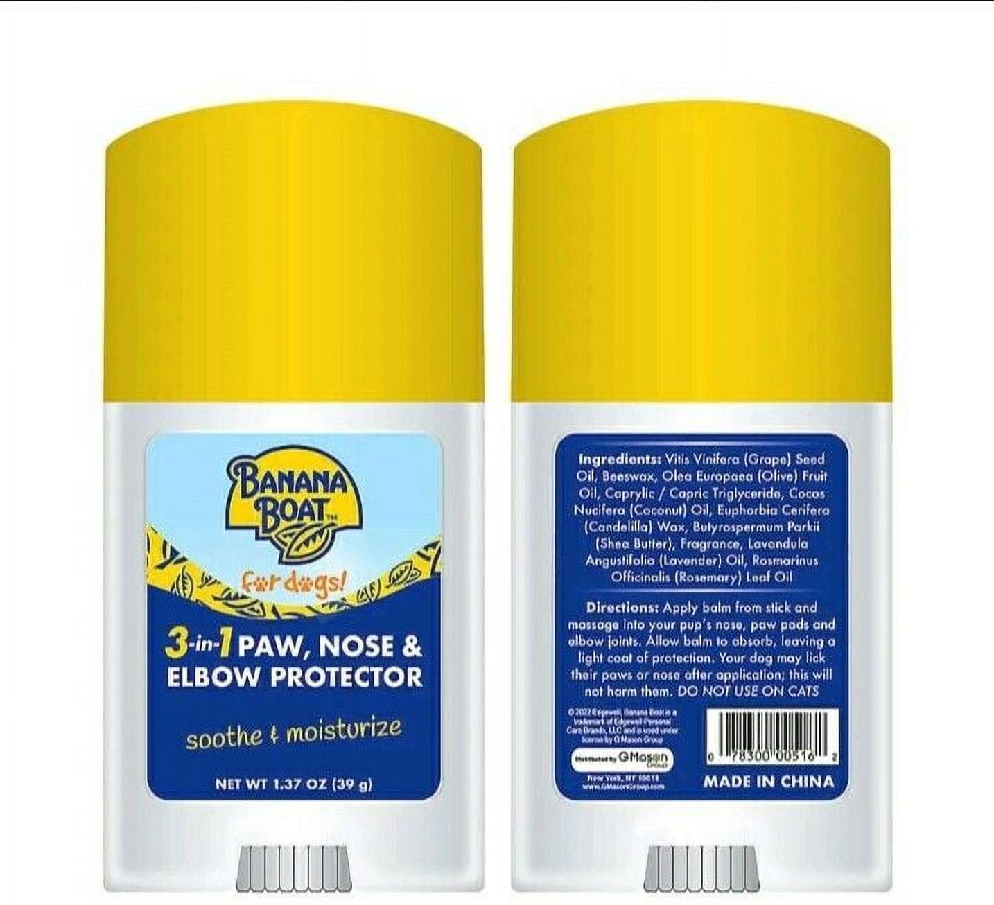 Banana Boat 3 in 1 Paw Nose & Elbow Protector For Dogs puppy - Walmart.com
