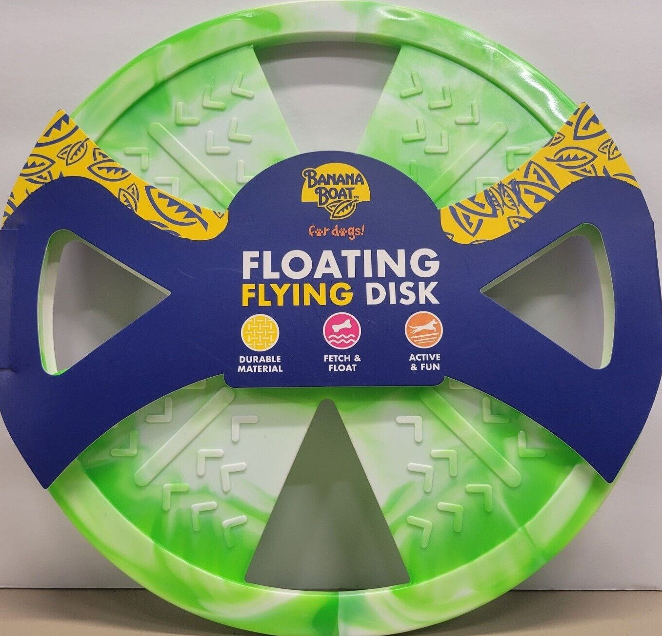 Banana Boat, Floating Flying Disk Frisbee for Dogs, Durable Fetch ...