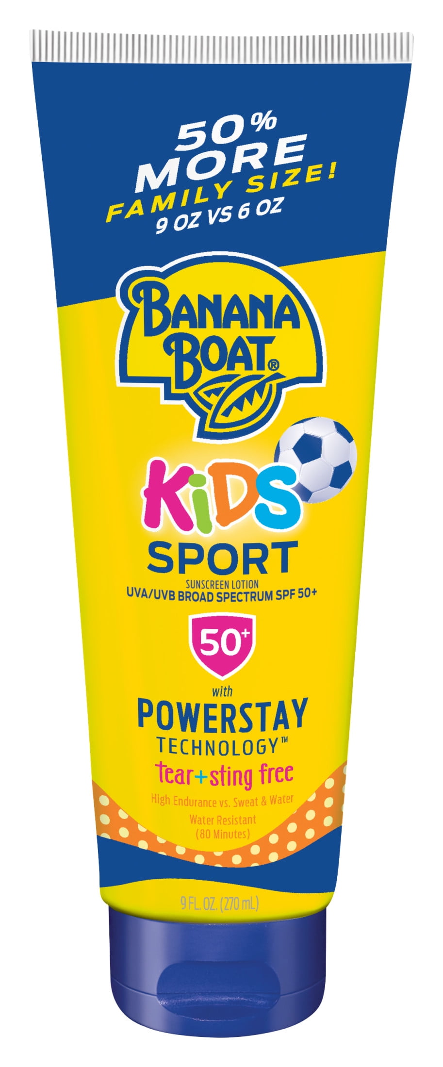 Banana Boat Kids Sport Sunscreen Lotion SPF 50, Family Size Sunscreen ...