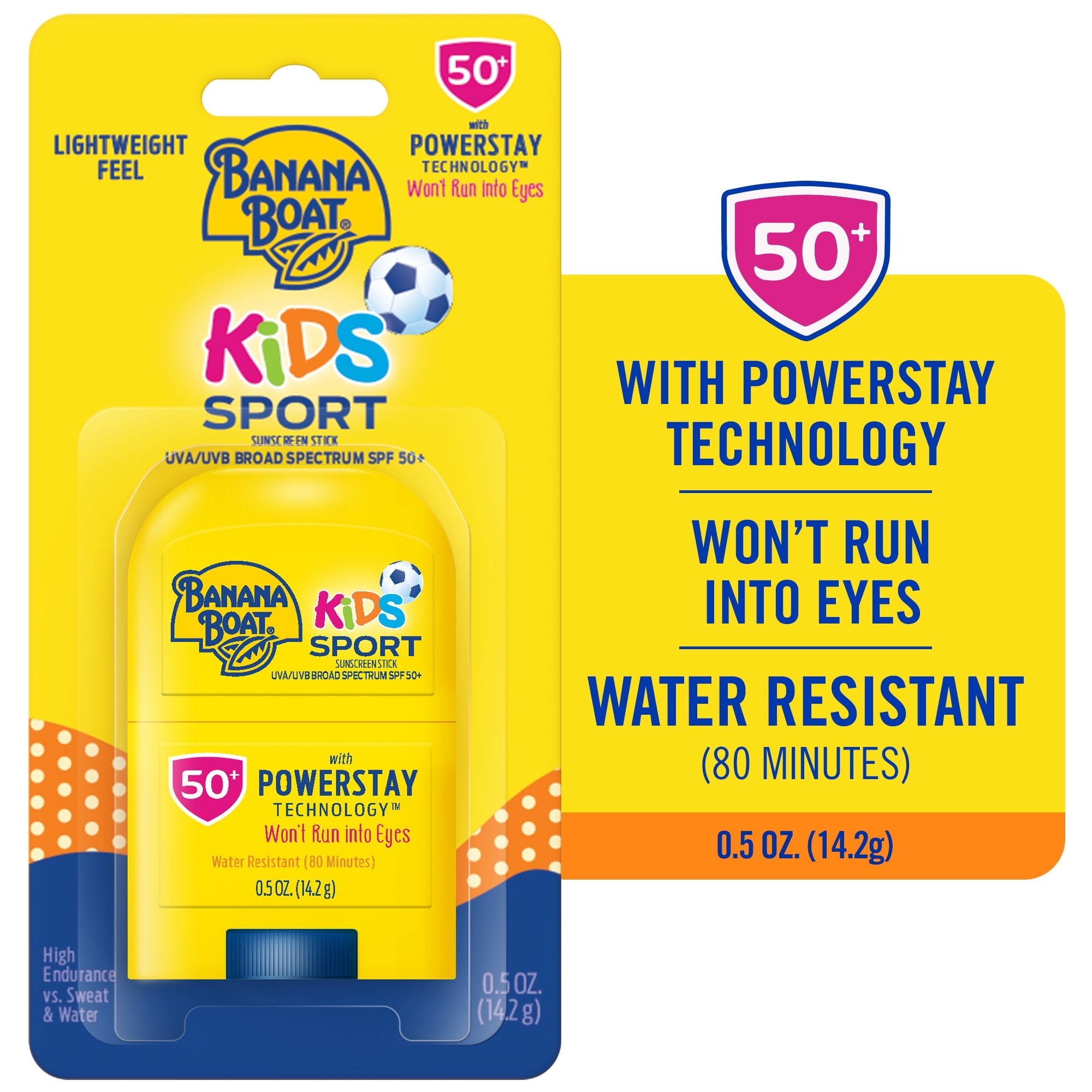 Banana Boat Kids Sport Sunscreen Stick SPF 50, Kids Sunscreen Stick ...
