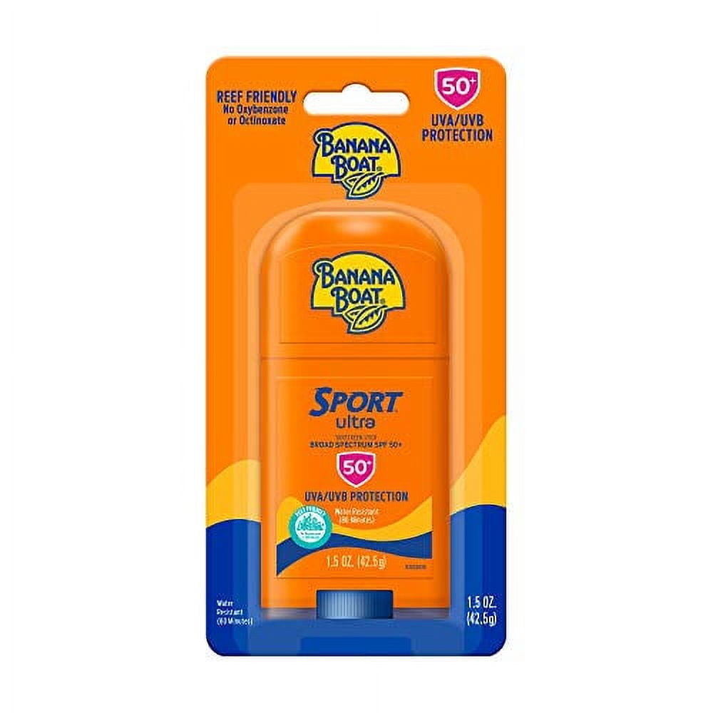 Banana Boat Sport Ultra, Broad Spectrum Sunscreen Stick, SPF 50, 1.5oz ...