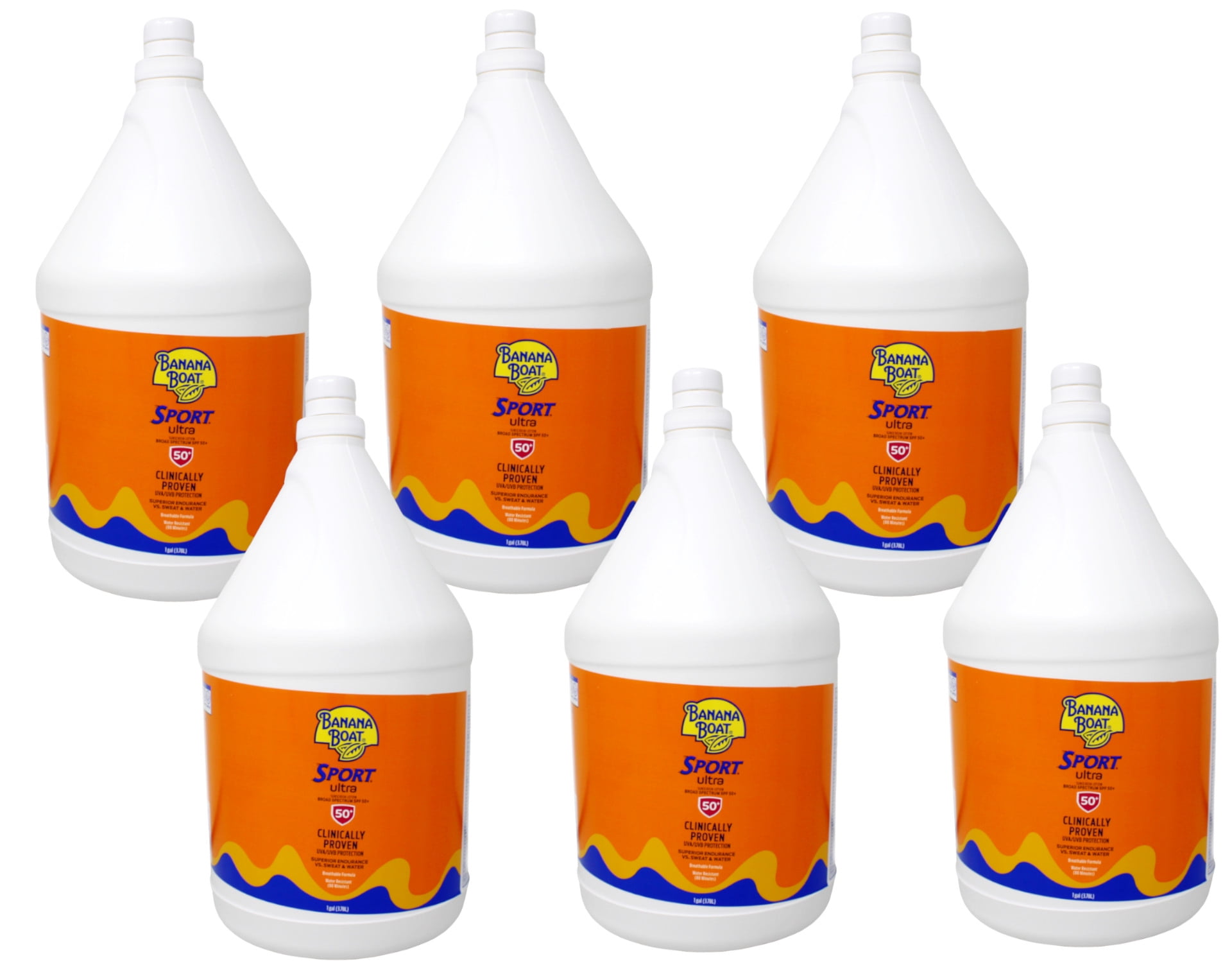 Banana Boat Sunscreen, Sport Lotion SPF 50, 128 Ounce|1 Gallon Bulk ...