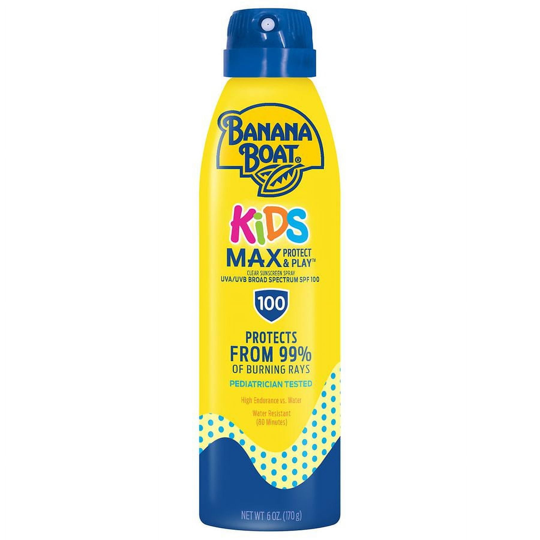 Banana Boat UltraMist Kids MAX Protect & Play Clear Spray Sunscreen SPF ...