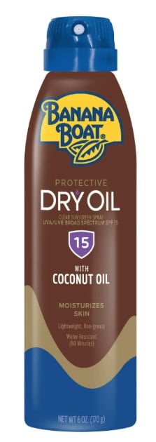 Banana Boat Ultramist Protective Dry Oil Spray SPF 15 Sunscreen 6 fl oz ...