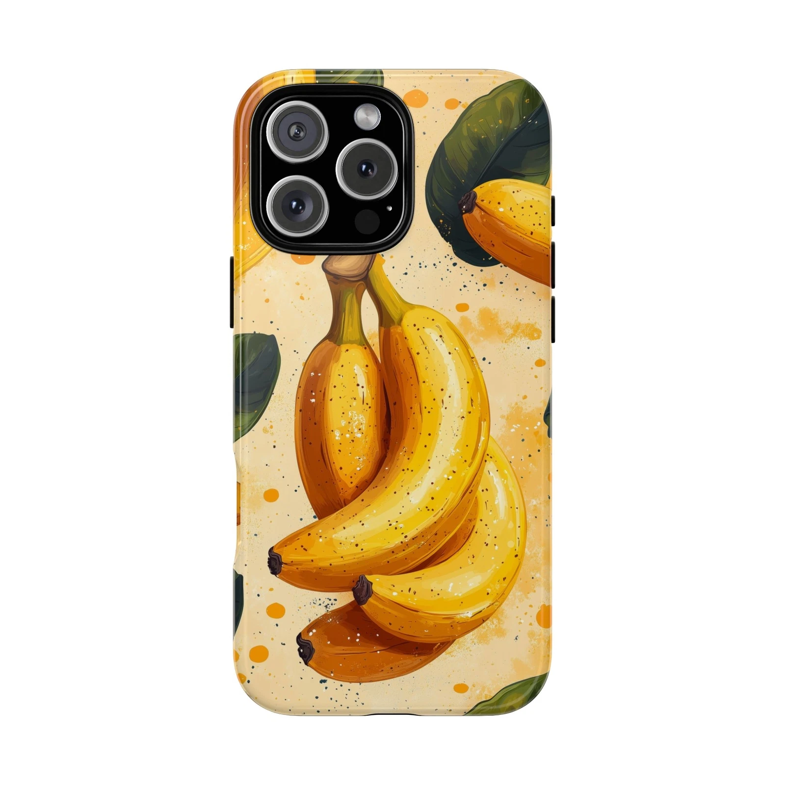 Banana Bunch Yellow Tropical Fruit Fun Artistic Pattern with iPhone 17 ...