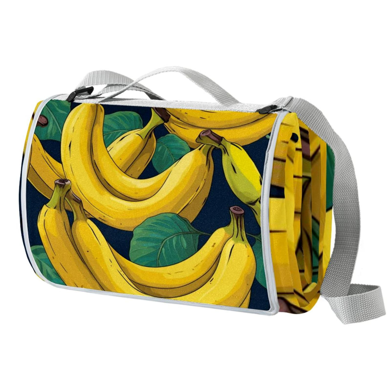Banana Canvas Picnic Blanket Outdoor Waterproof Portable Mat for ...