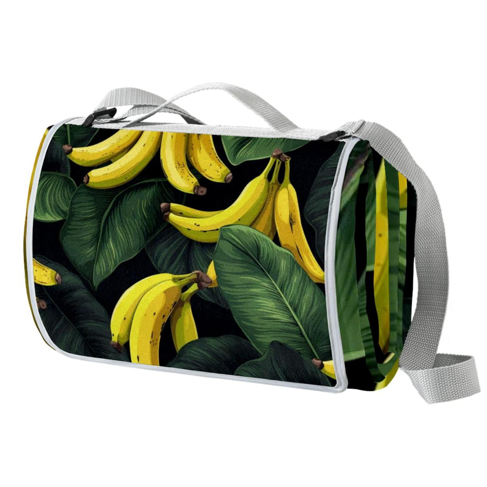 Banana Canvas Picnic Mat Waterproof Outdoor Blanket Portable Foldable ...