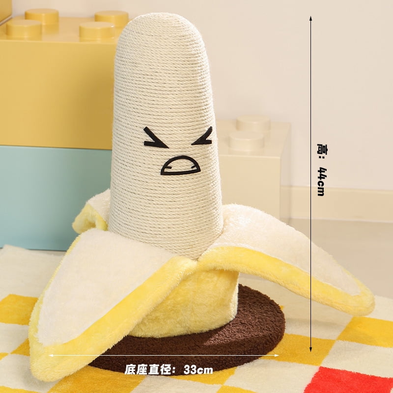 Banana Cat Scratch Stick, Cute Cat Scratch Board, Hemp Rope Cat Scratch ...