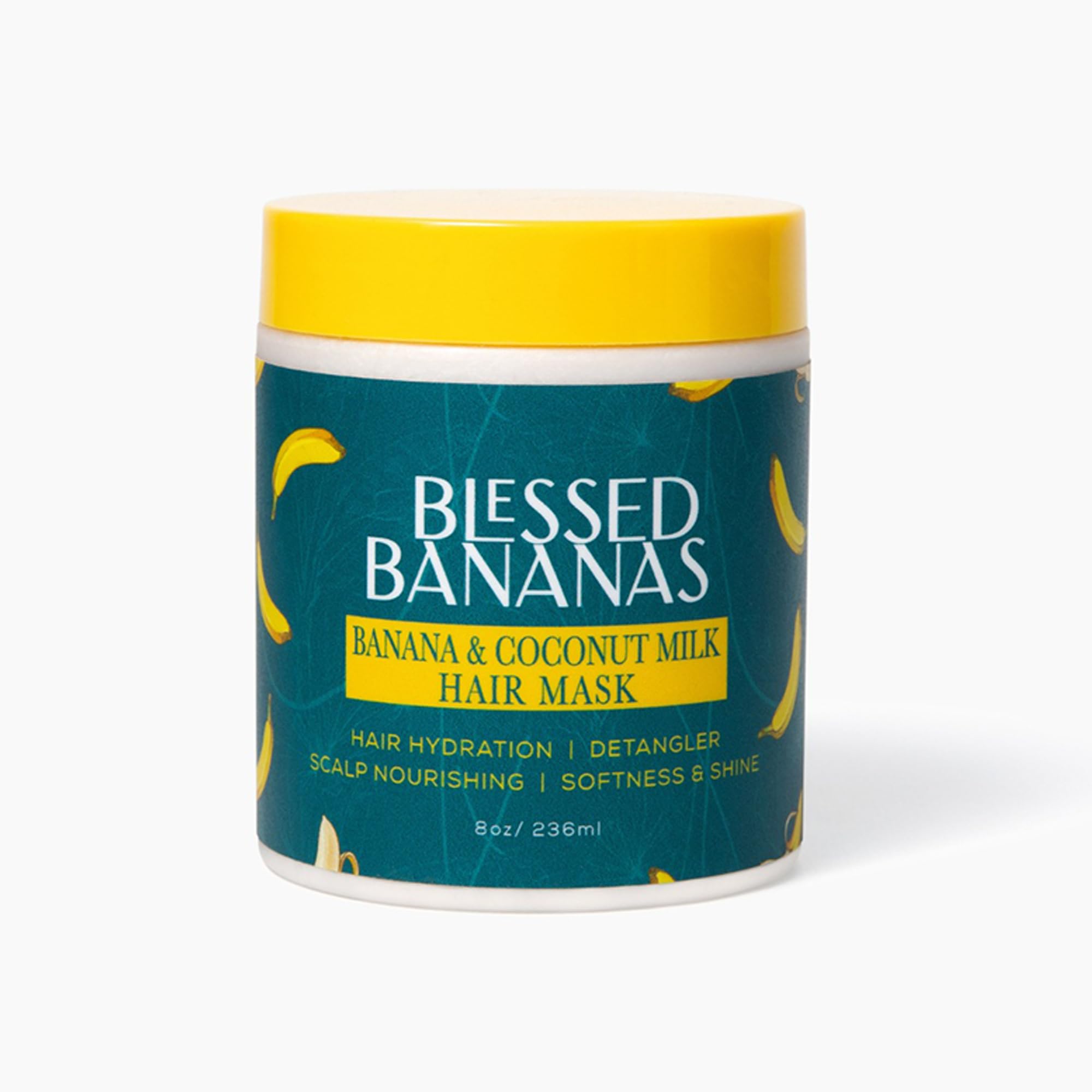 Banana & Coconut Milk Hair Mask - Deep Conditioning Treatment ...