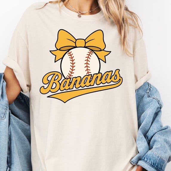 Banana Coquette Shirt Baseball Shirt Funny Baseball Baseball Season ...