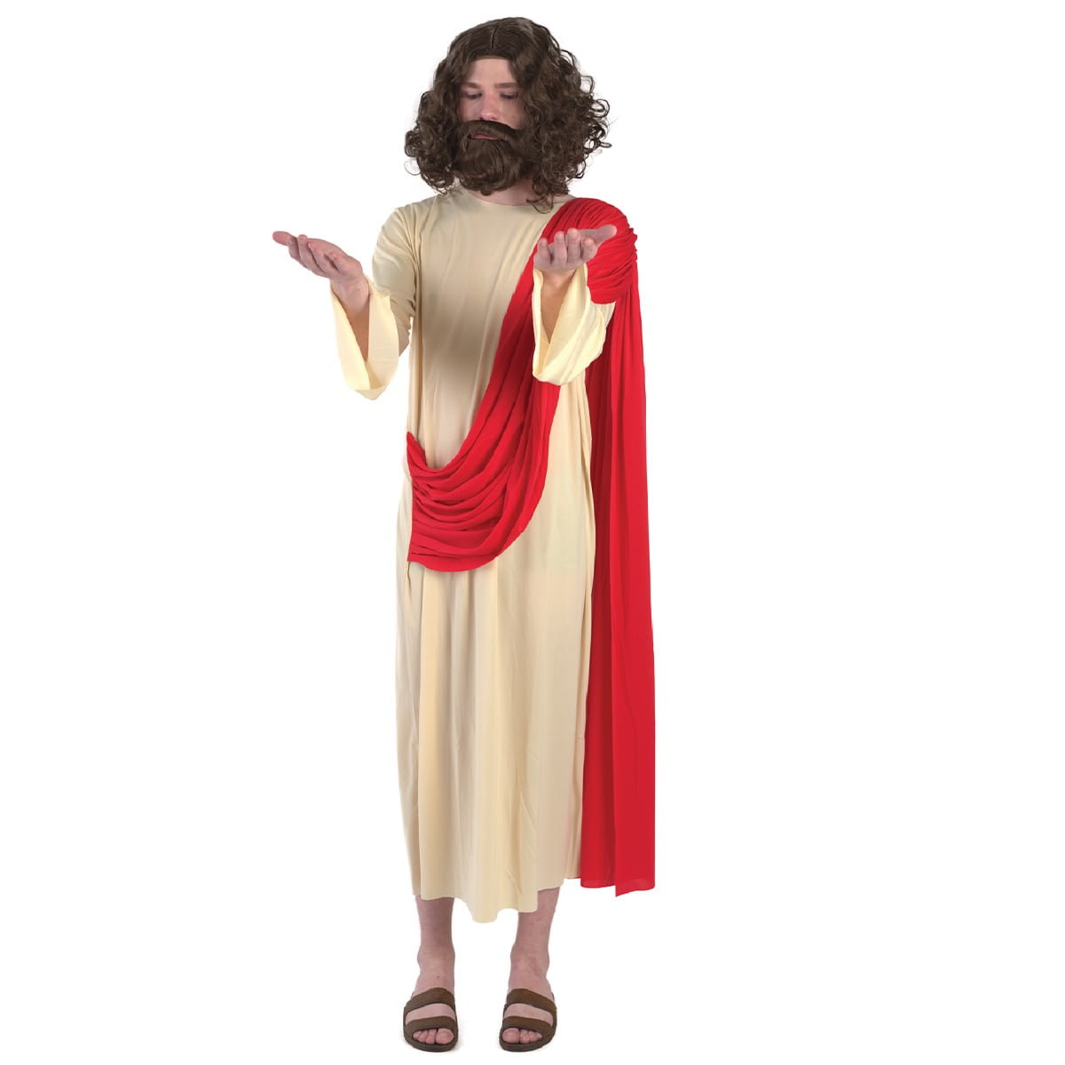 Banana Costumes Goods F-01-004-L Jesus Costume, Red & Beige - Large ...