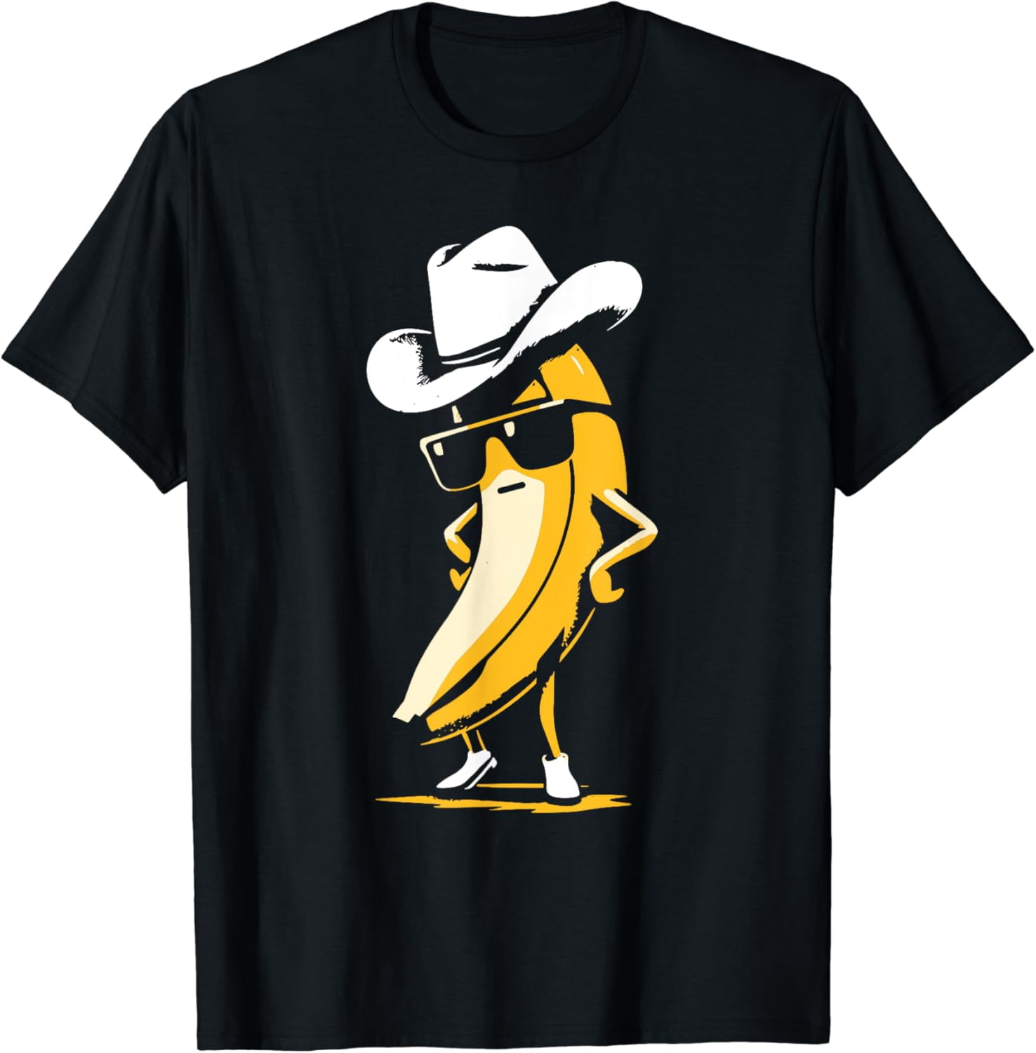 Banana Cowboy Cowgirl Country Western Novelty Fruit Outfit T-Shirt ...