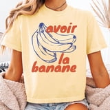 Banana Crop Top Banana Shirt Bananas Cropped Tee French Saying Shirt ...
