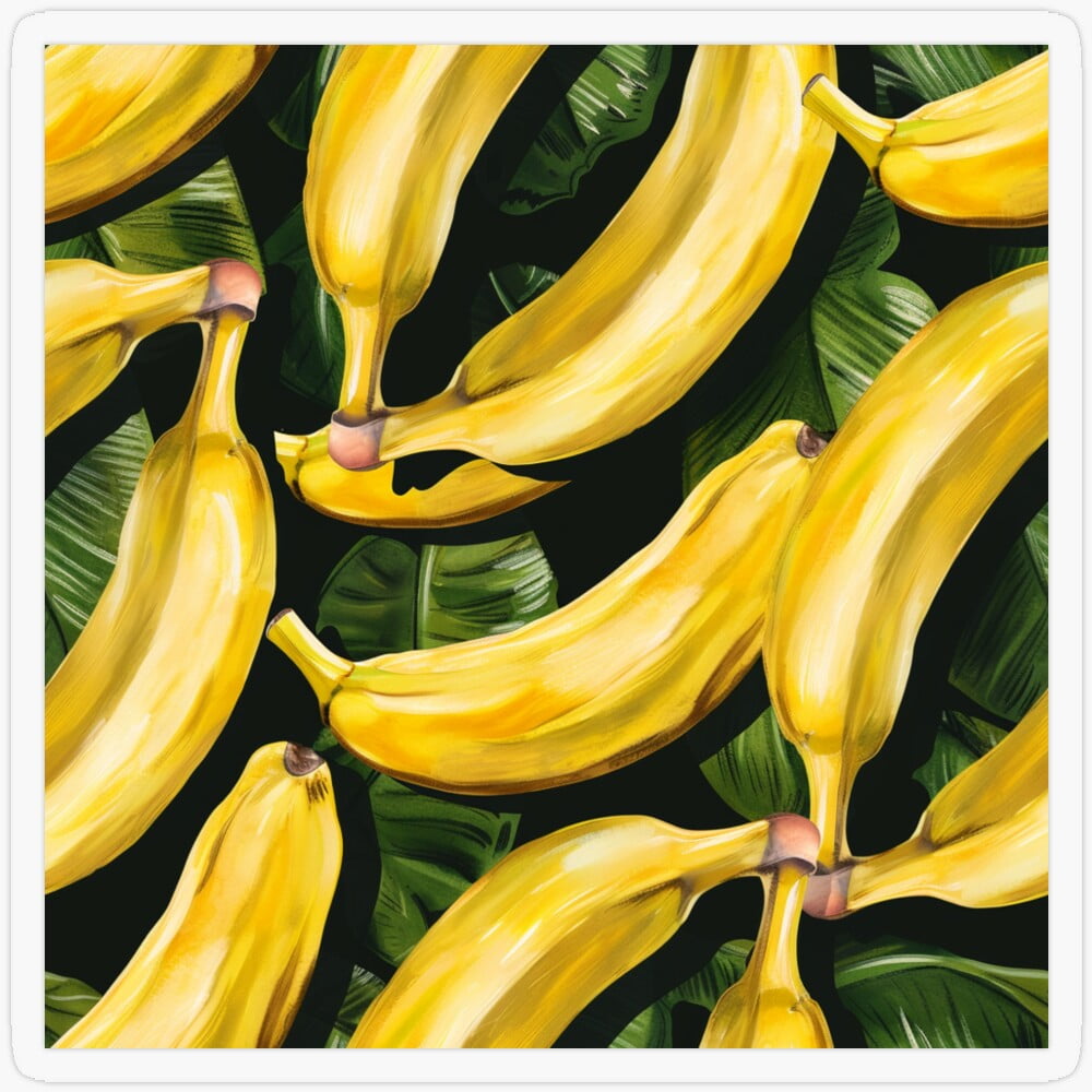 Banana Delight: Joy And Tropical Flavor Sticker Kir-5951 - Walmart.com